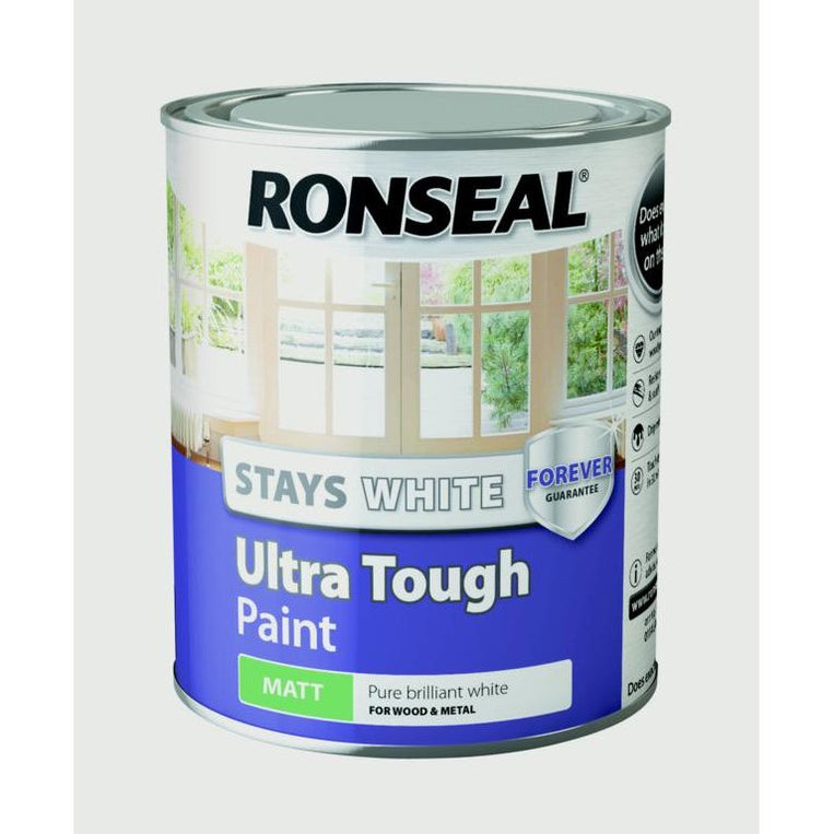 Ronseal Stays White Ultra Tough Paint — Shoppaint.co.uk