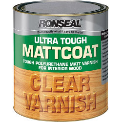 Ronseal Ultra Tough Varnish Matt Coat — Shoppaint.co.uk